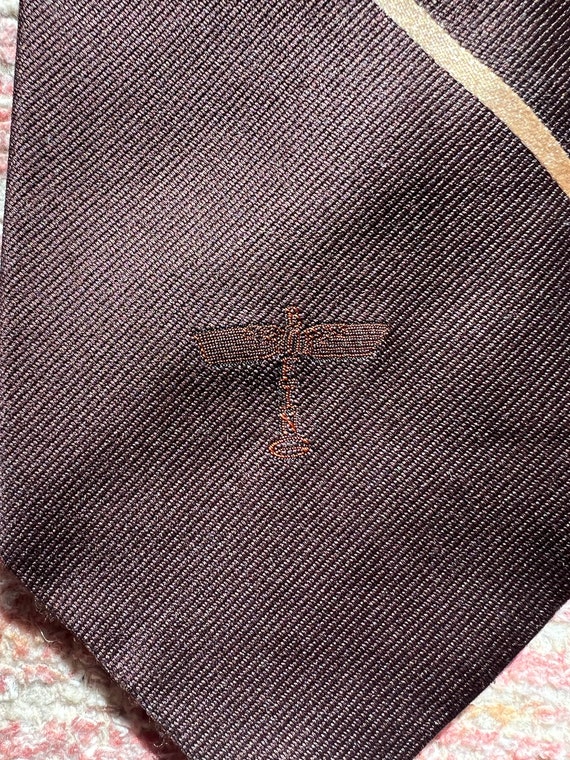 1970's Givenchy Mens Totem Pole Boeing Employee Tie - Gem