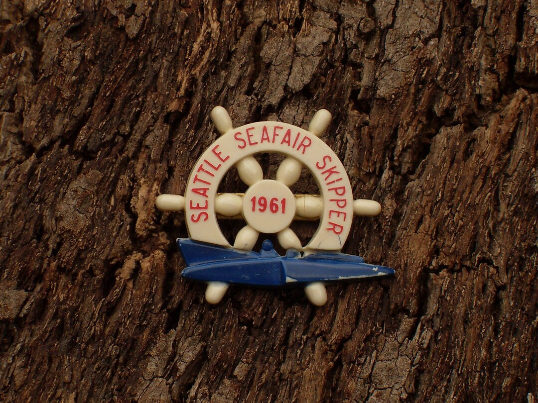 Seattle Seafair Skipper Pin 1961 - Etsy