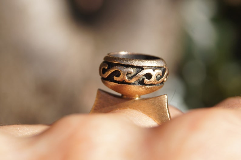 Modernist Design Mastercraft 14K gold Diamond Ring | Etsy