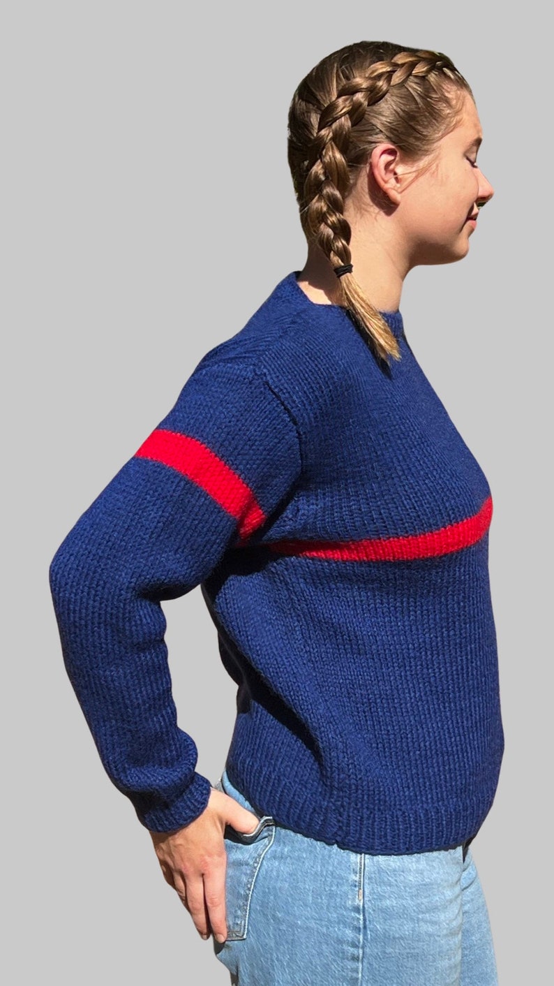 1960s Preppy Winter and Chunky Heavy Hand Knit Wool Sweater - Etsy