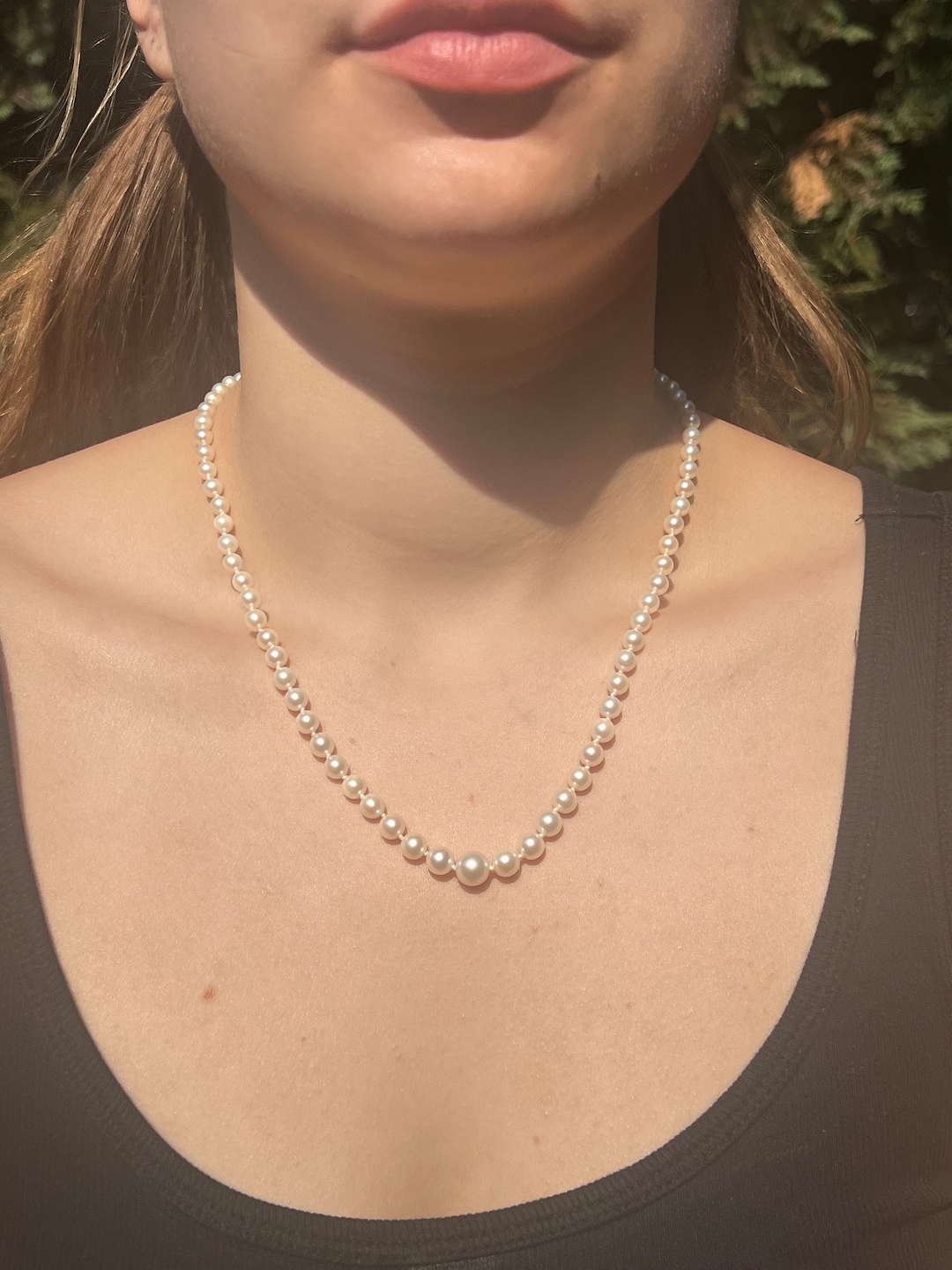 Cultured Akoya Pearl Princess Length Necklace - Etsy