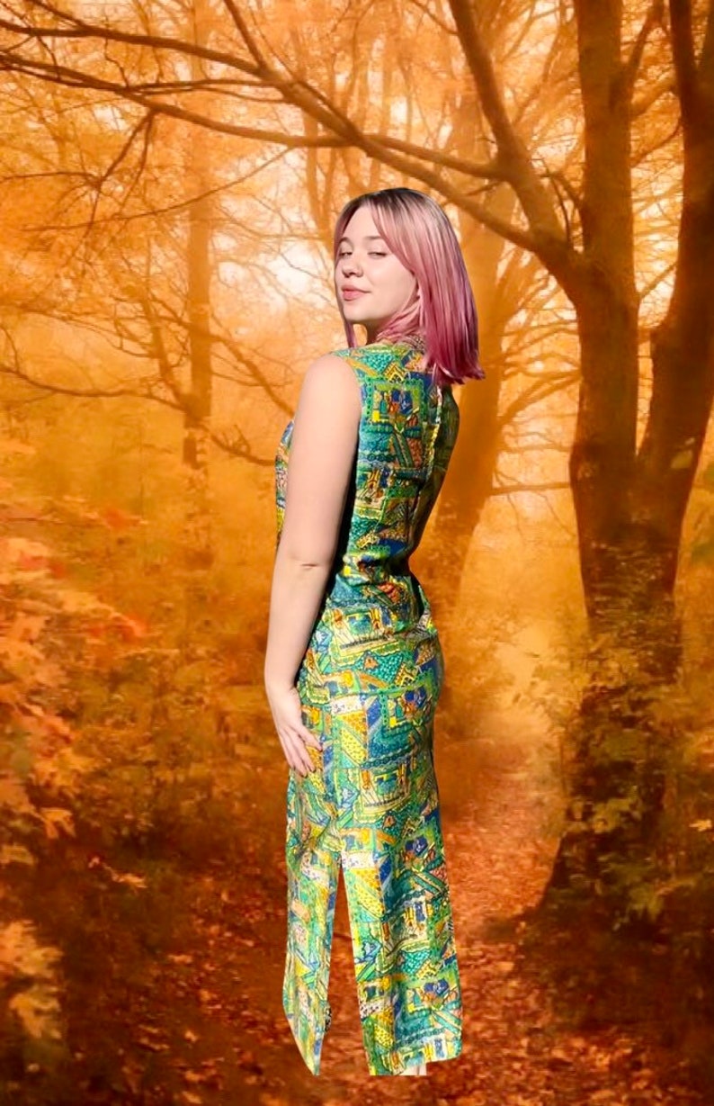 60's Serbin Muriel Ryan Satin Maxi Dress - Etsy