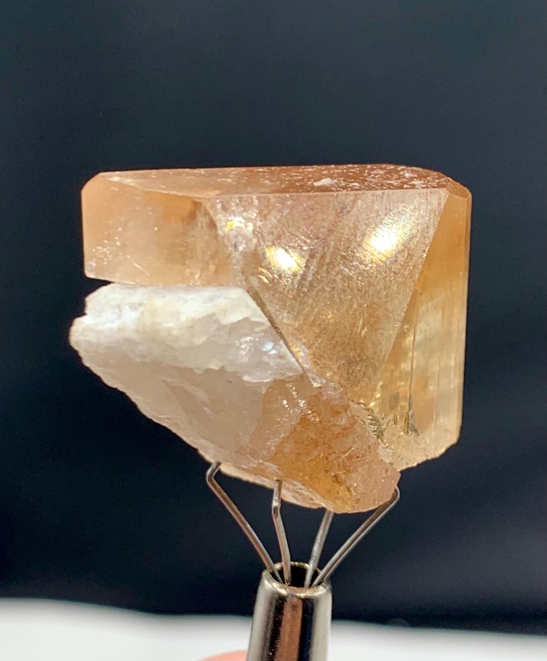 16.12 Gm Natural Color Topaz Transparent Crystal With Quartz Combine ...