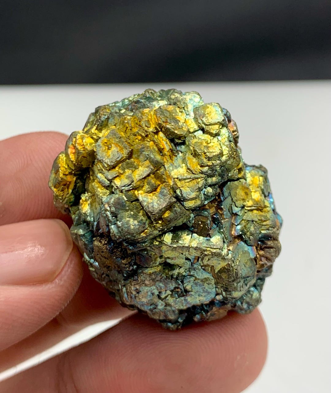 Pyrite! Presenting This Amzing Flower Shape Rainbow Pyrite Natural ...