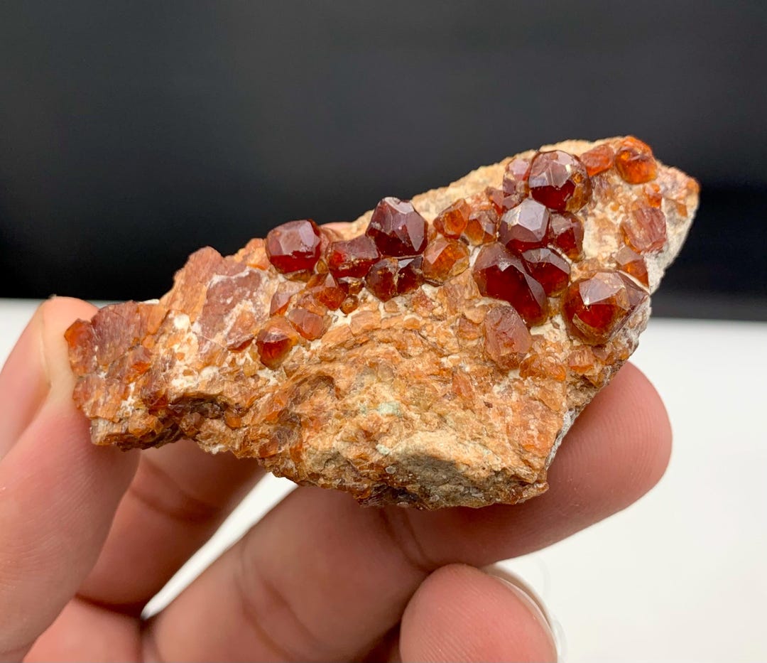Almandine/garnet on Matrix Lovely Cabinet Size Cluster Crystals on ...