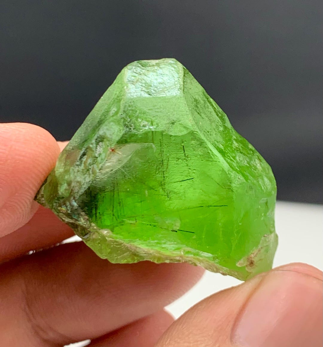 Peridot Gem Quality and Inside Ludwigite Inclusion Cutting Grade ...