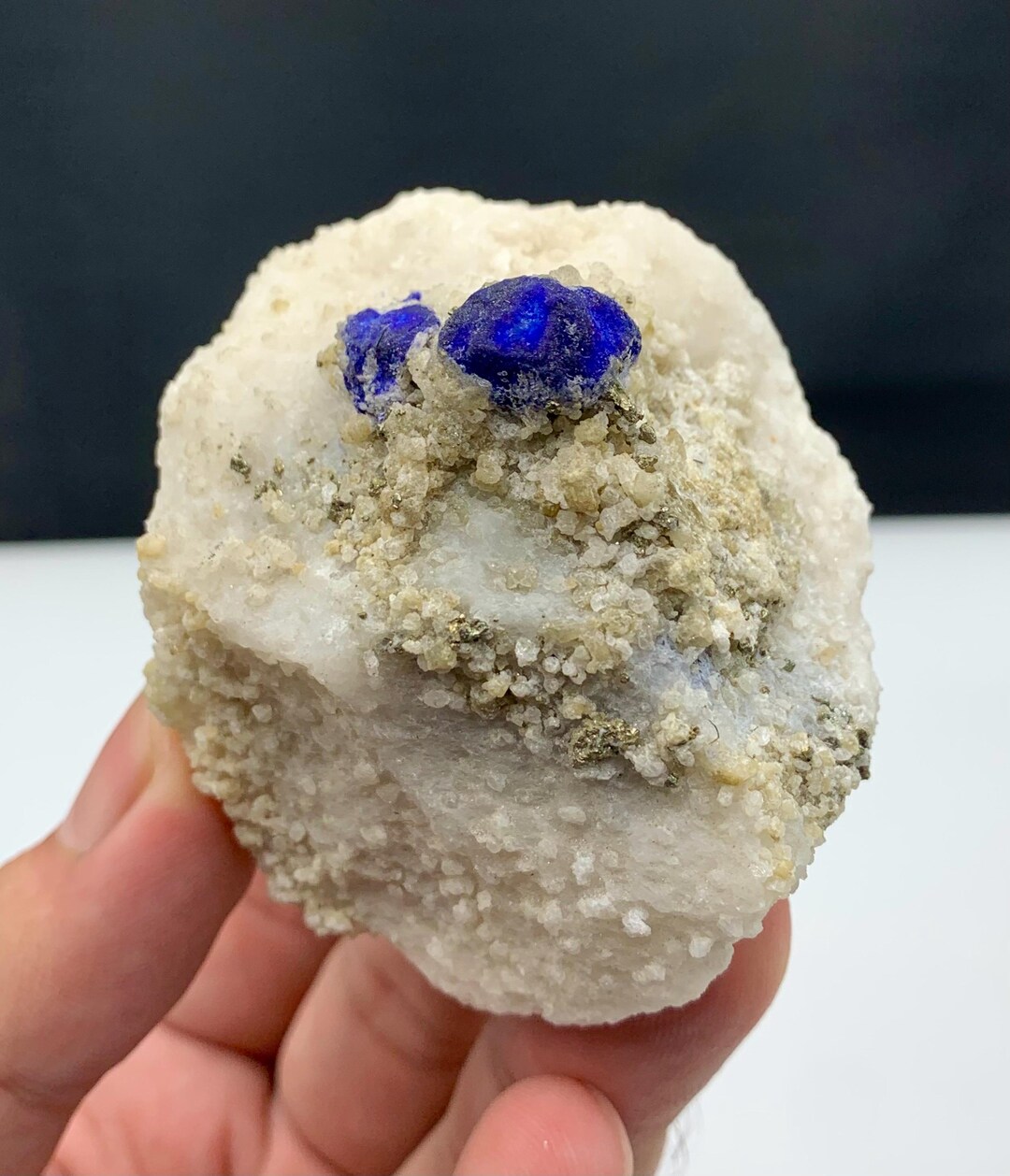 Royal Blue Lazurite Crystal Specimen With Mica, Afghanistan - Etsy