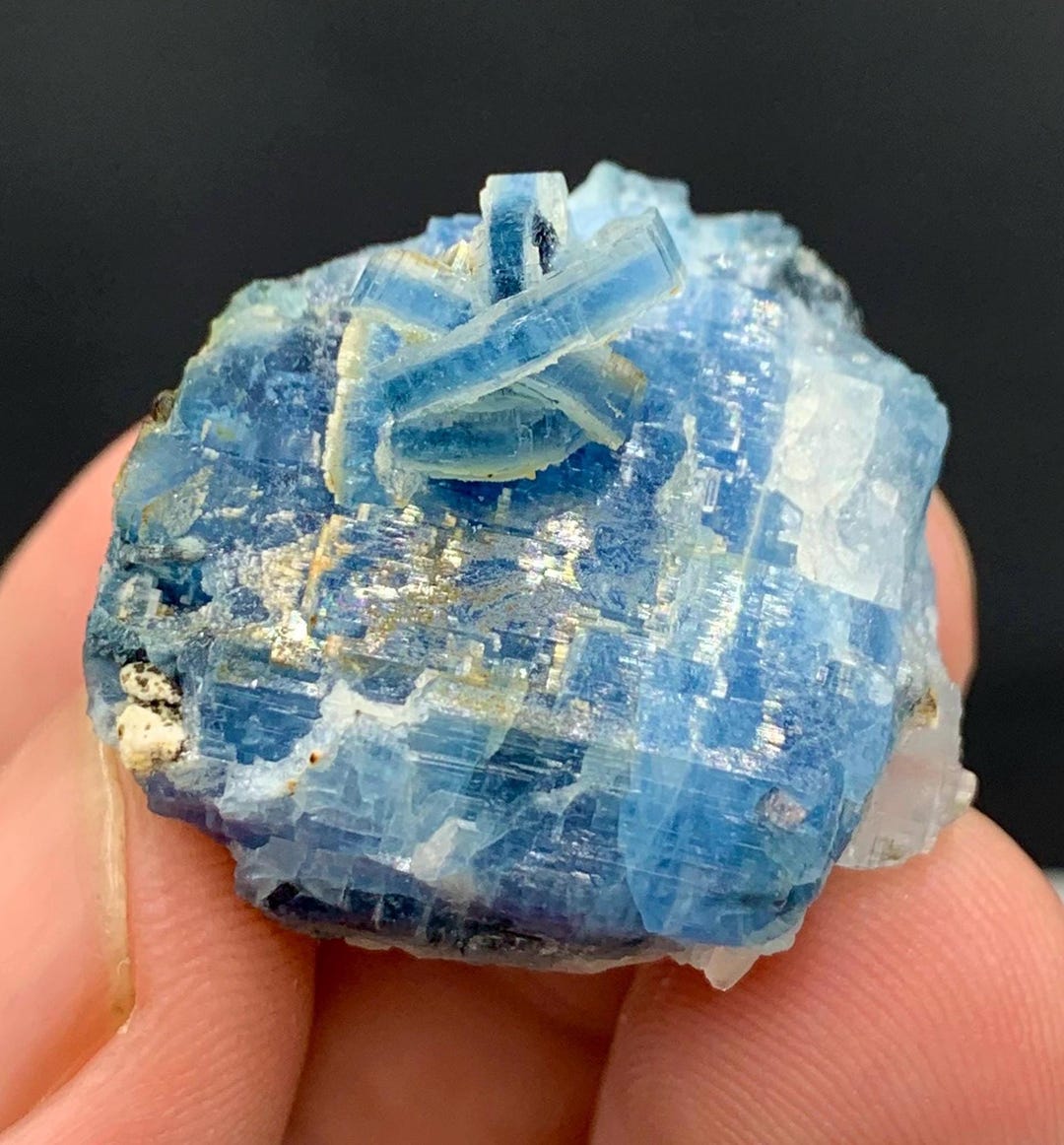 Alkali Caesium-rich Blue Beryl Gorgeous Flower Shape Cluster on Matrix ...