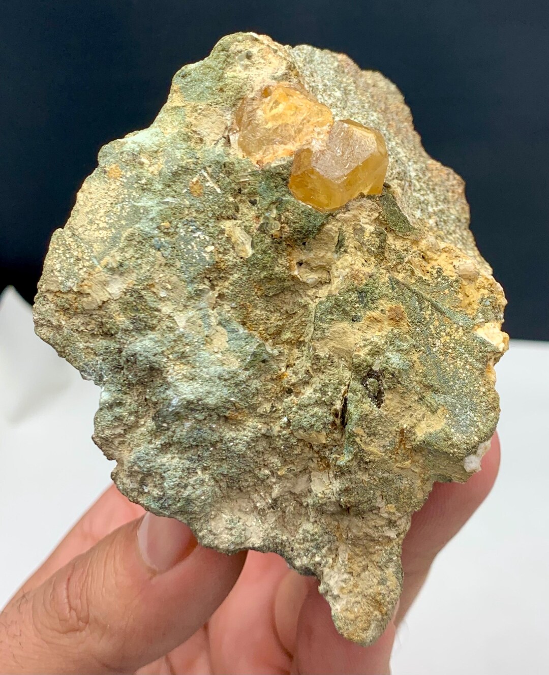308 Gm Natural Scheelite Gemmy Perfect Crystal on Matrix, Specimen From ...