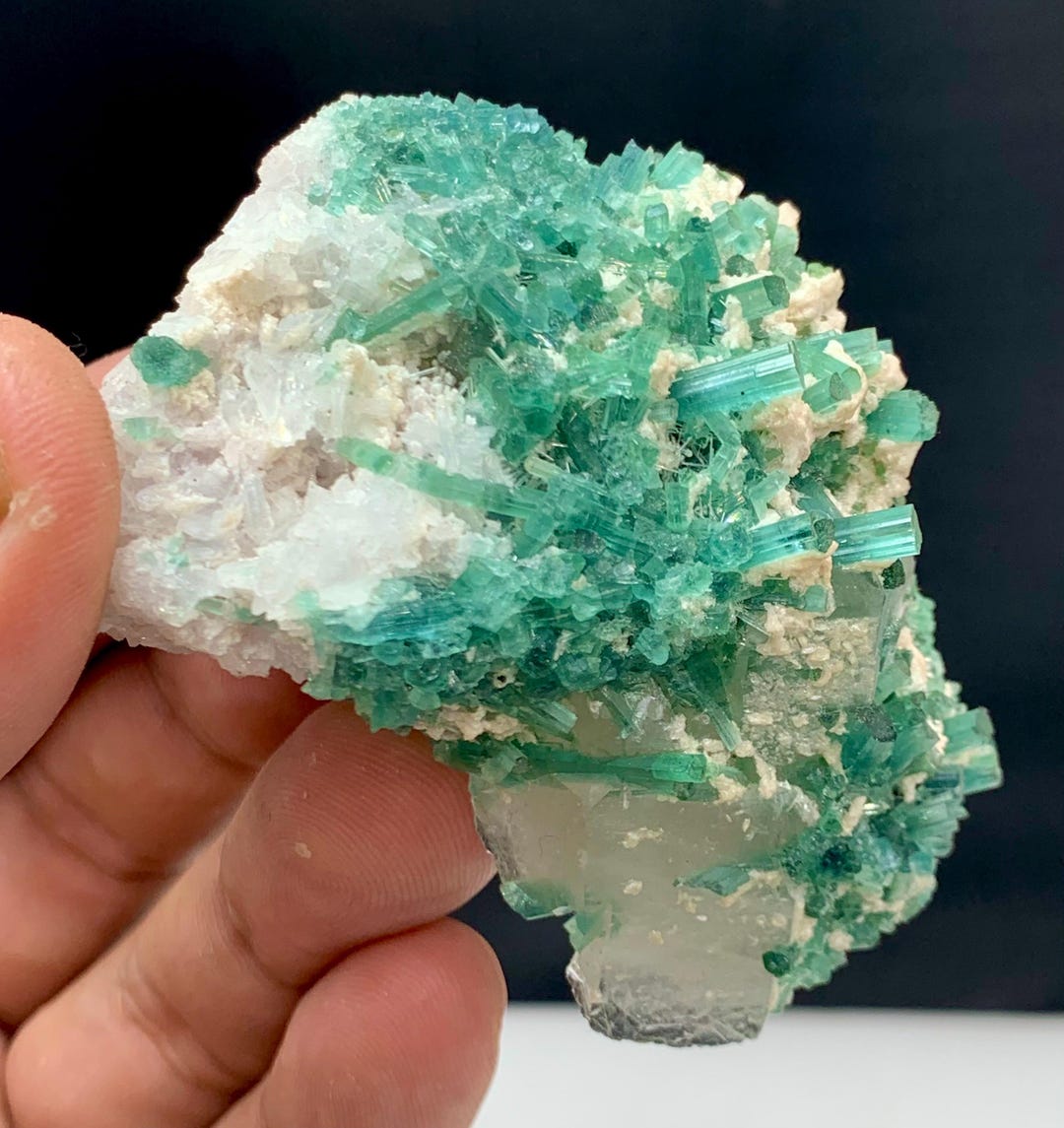 124 Grams Tourmaline Indicolite Color Tourmaline Beautiful Gemmy ...