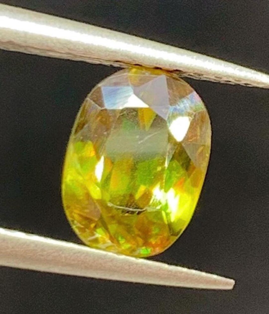 1.60 Carat Oval Yellow Sphene Gemstone, Pakistan Titanite - Etsy