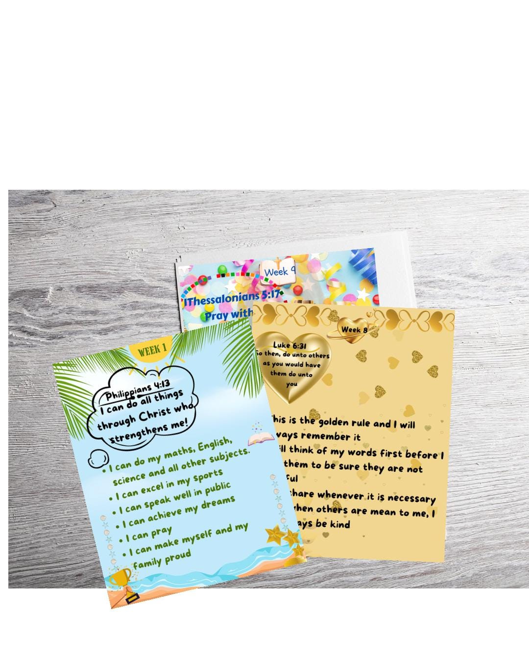 Weekly Printable Kids Bible Memory Verse and Lessons | Weekly Christian ...