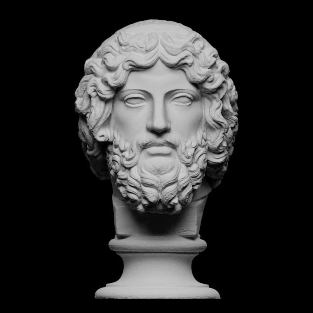 Zeus Bust | King of the Greek Gods | Mythology Jupiter Statue | 12k ...
