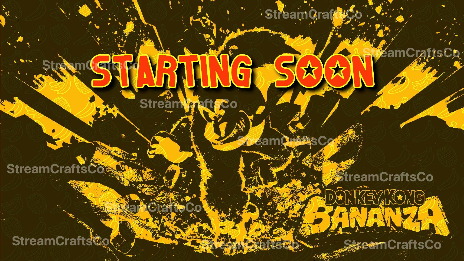 Donkey Kong Bananza Inspired Twitch Overlay - Etsy