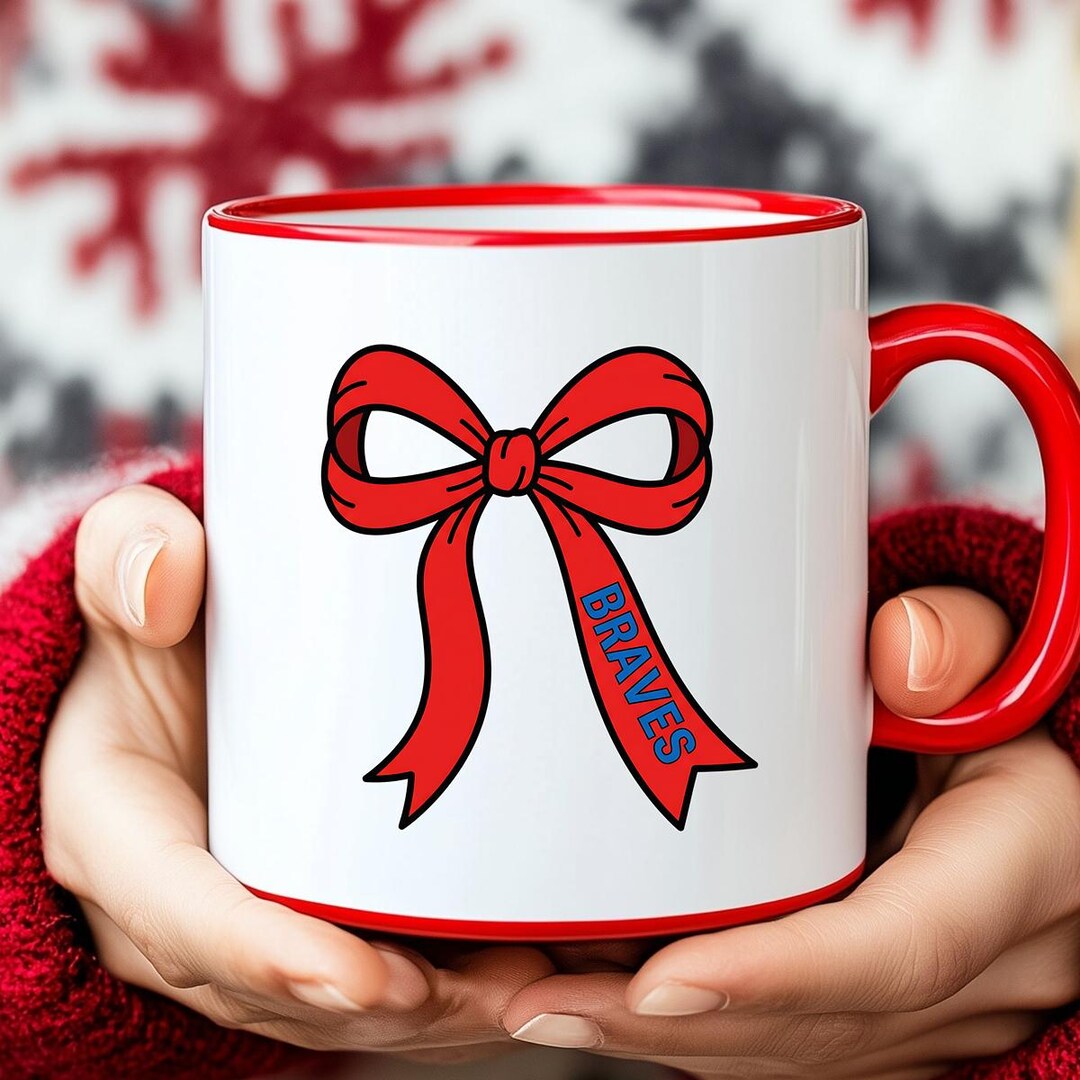 Red Braves Bow PNG: Team Spirit Clipart (digital Download) - Etsy