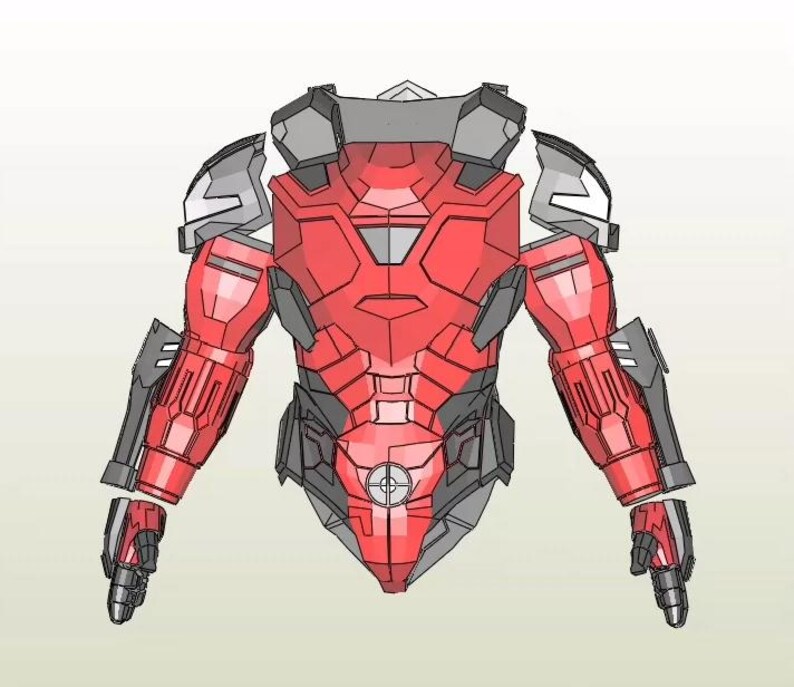 Iron Deadpool Armor Cosplay Template | EVA Foam PDO File | Wearable ...