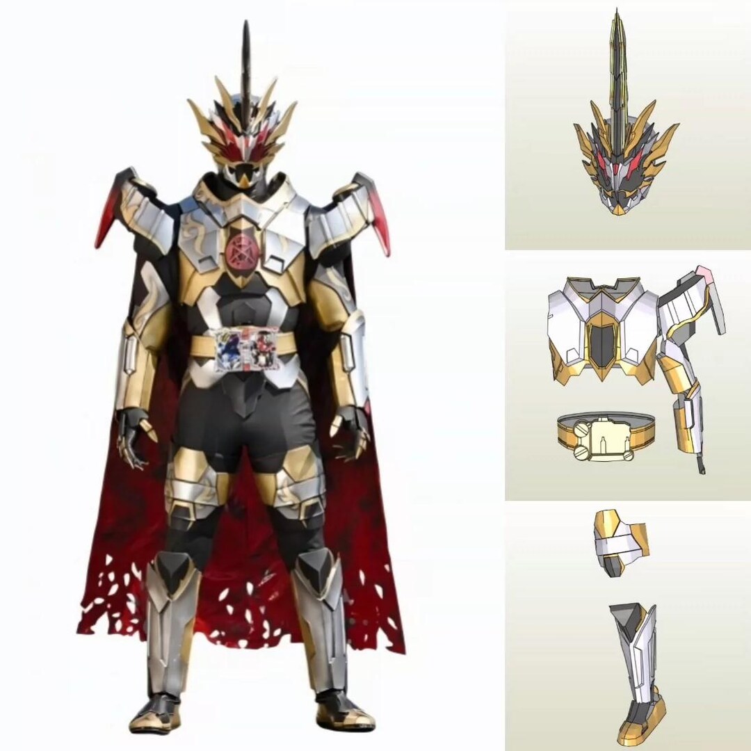 Kamen Rider Solomon Armor Cosplay Template | Almighty Power PDO File ...