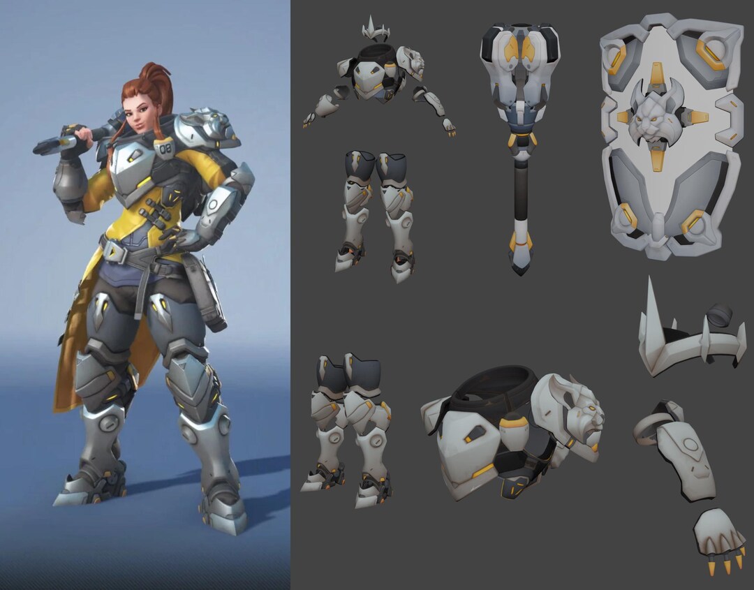 Brigitte Armor - Overwatch 2 | Cosplay Armor - Pepakura EVA Foam ...
