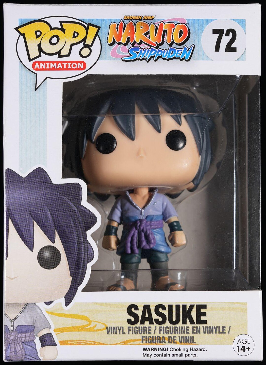 PSA Graded Funko Pop! Sasuke Naruto Shippuden #72 (2015 Animation) - Etsy