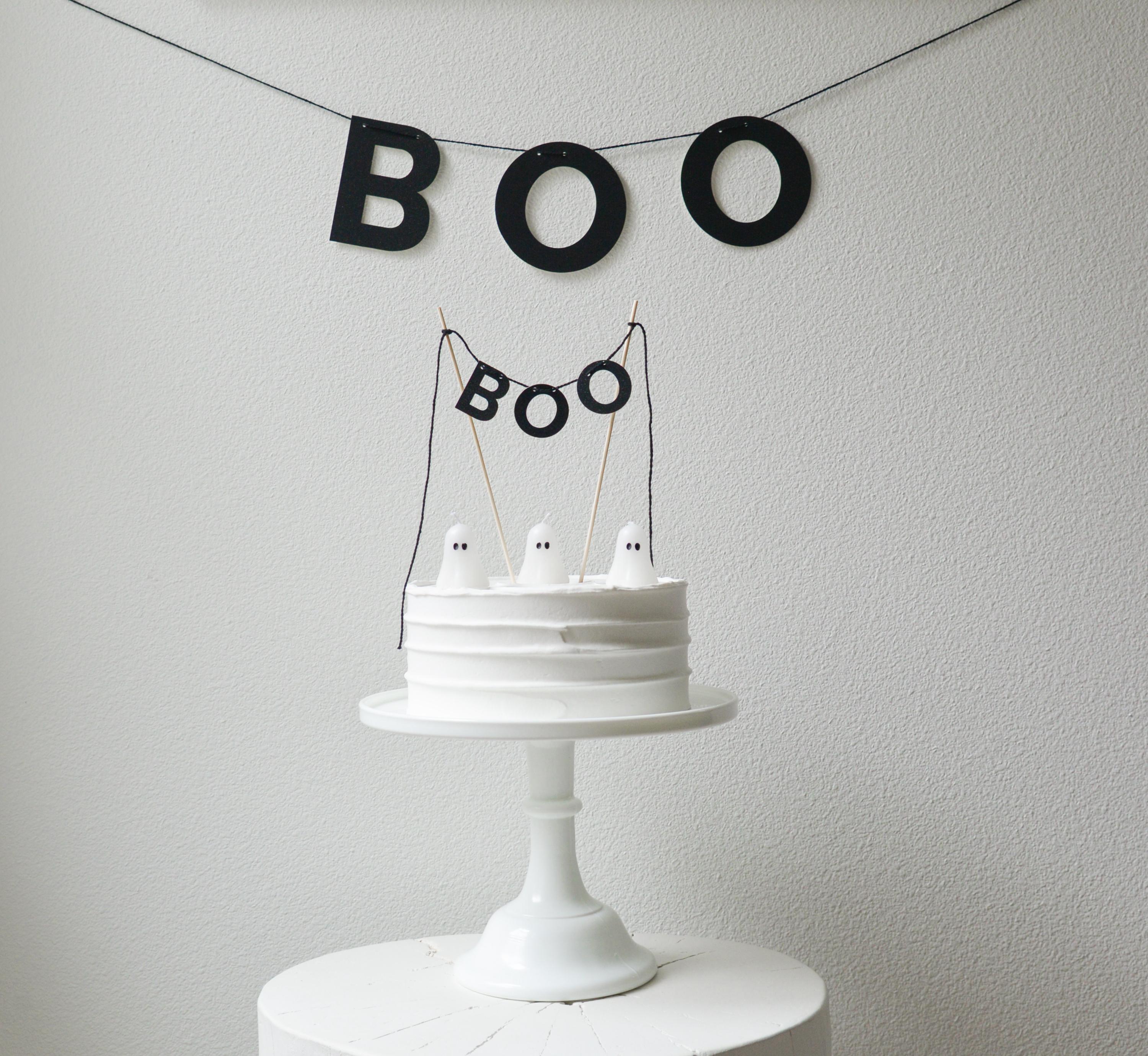 Halloween BOO Ghost Cake Topper by Potter + Butler - Etsy