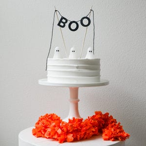 Halloween BOO Ghost Cake Topper by Potter + Butler - Etsy