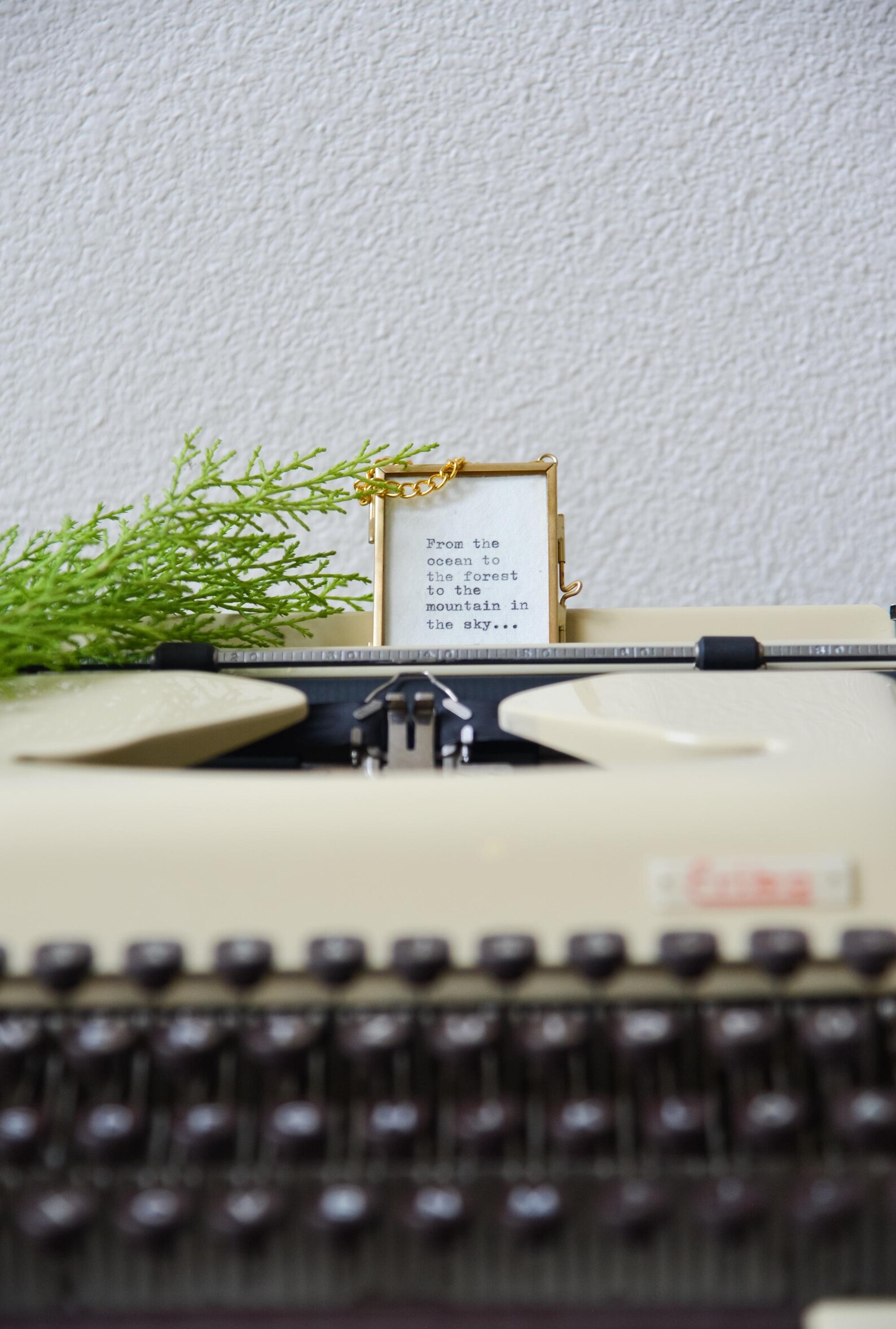 Custom Christmas Ornament: Hand-typed Quote on Handmade Paper in Hinged ...