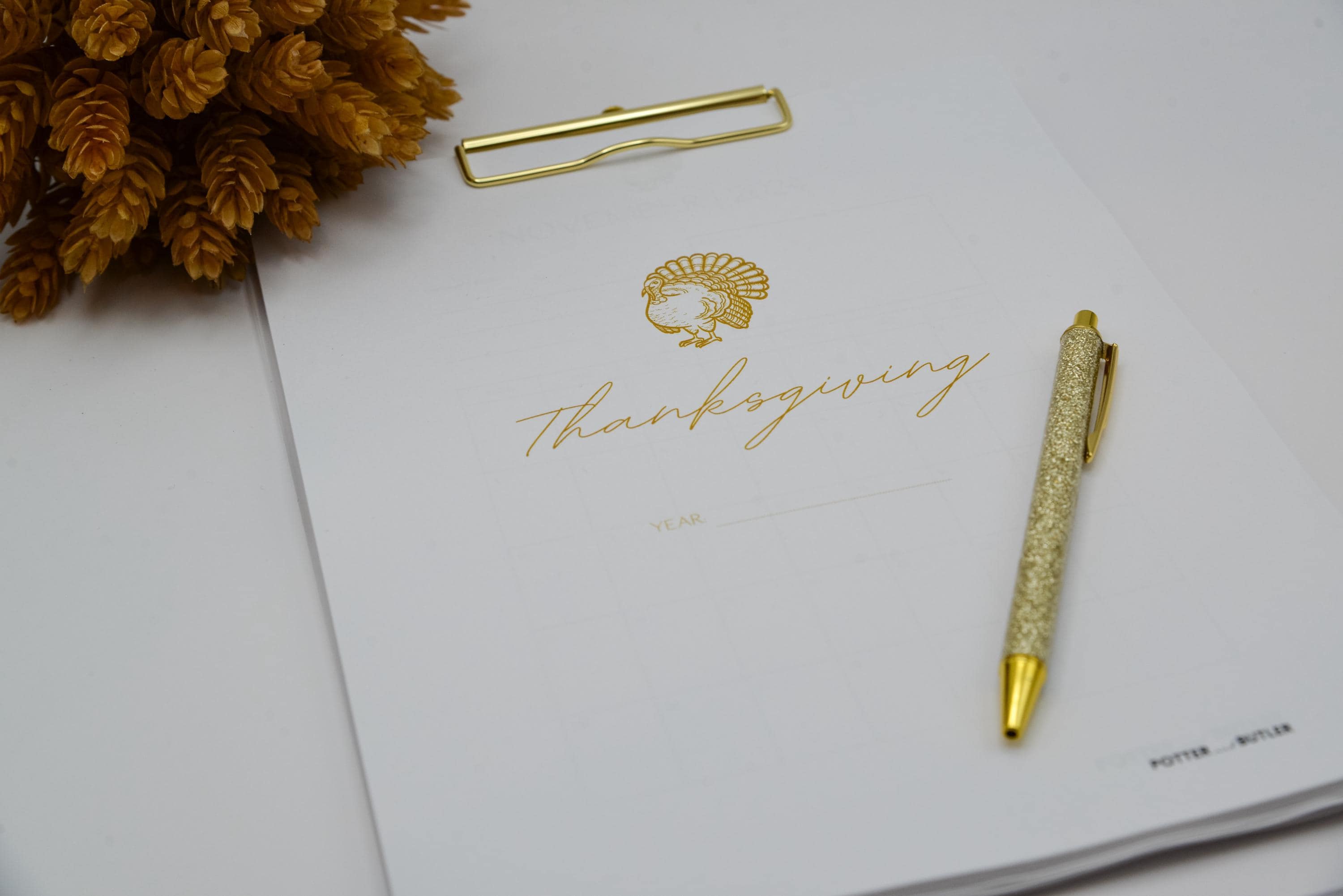 PRINTABLE Thanksgiving Journal Planner by Potter + Butler - Etsy