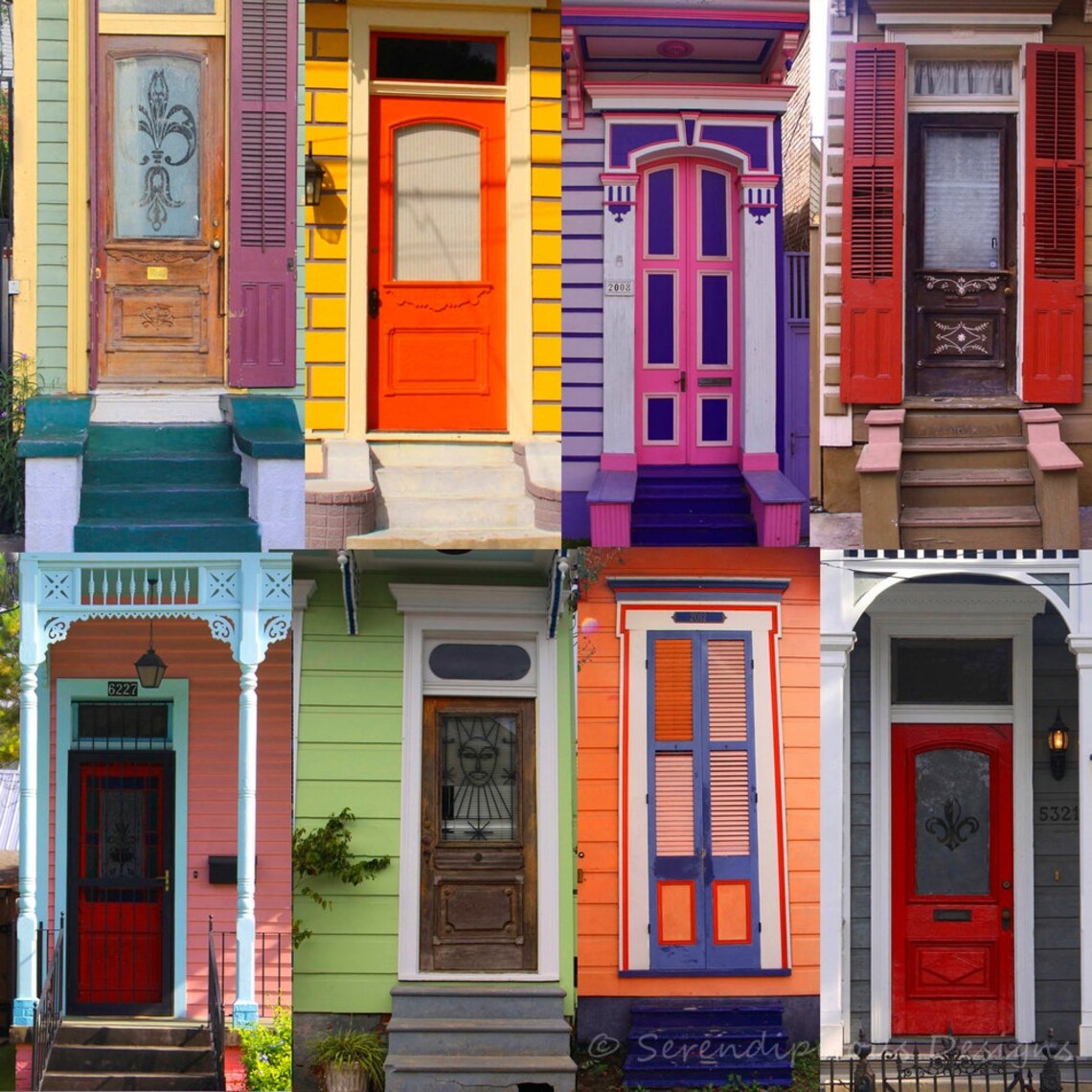 NOLA Doors New Orleans Photography Travel Art Doors of New Orleans - Etsy