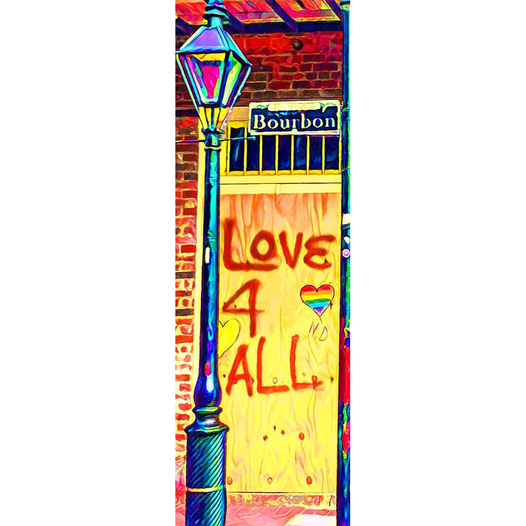 NOLA Colors 4x12 Canvas Love 4 All, Bourbon Street Art, Nola Photo Art ...