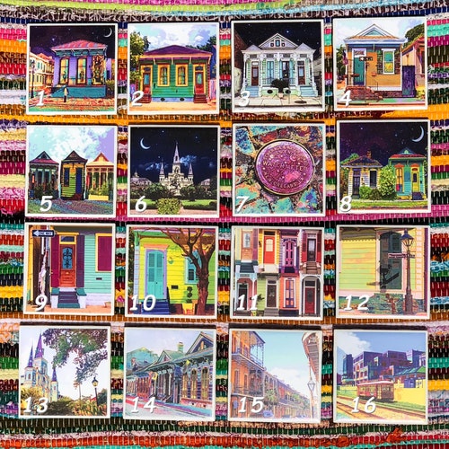 New Orleans Poster Art Print Street Tile NOLA Original - Etsy