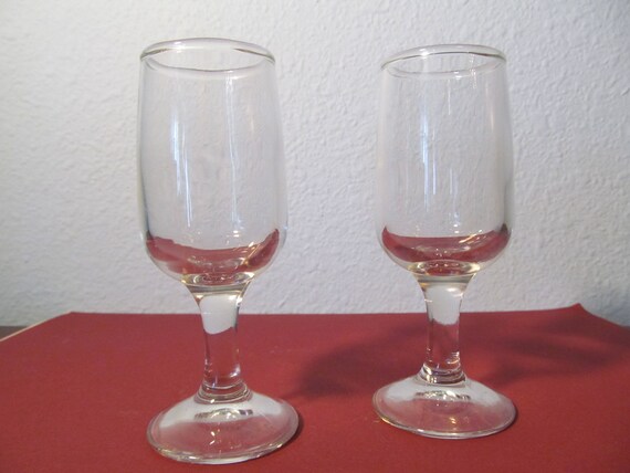 Vintage Short Stem Shot Glasses Etsy