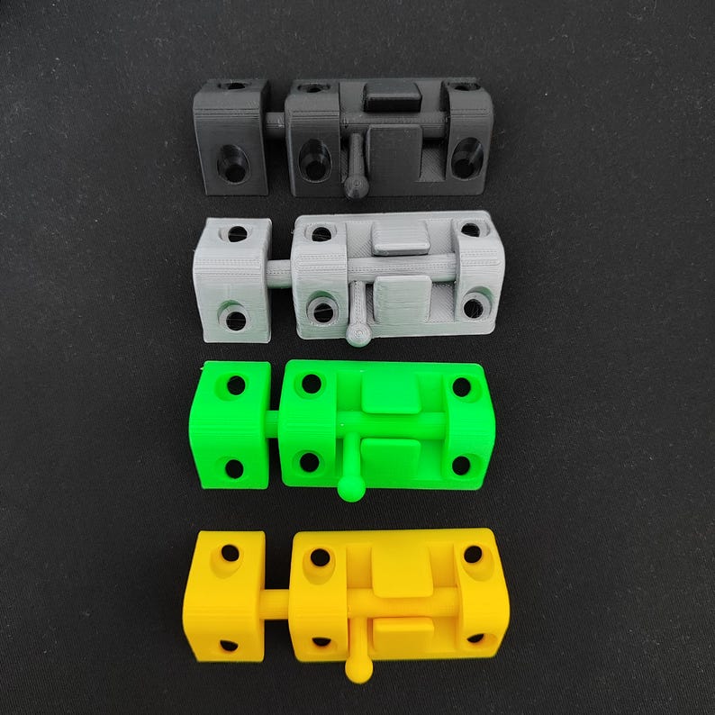 Door Latch Bolt - 3D Printable Sliding Lock - Instant Download STL File ...