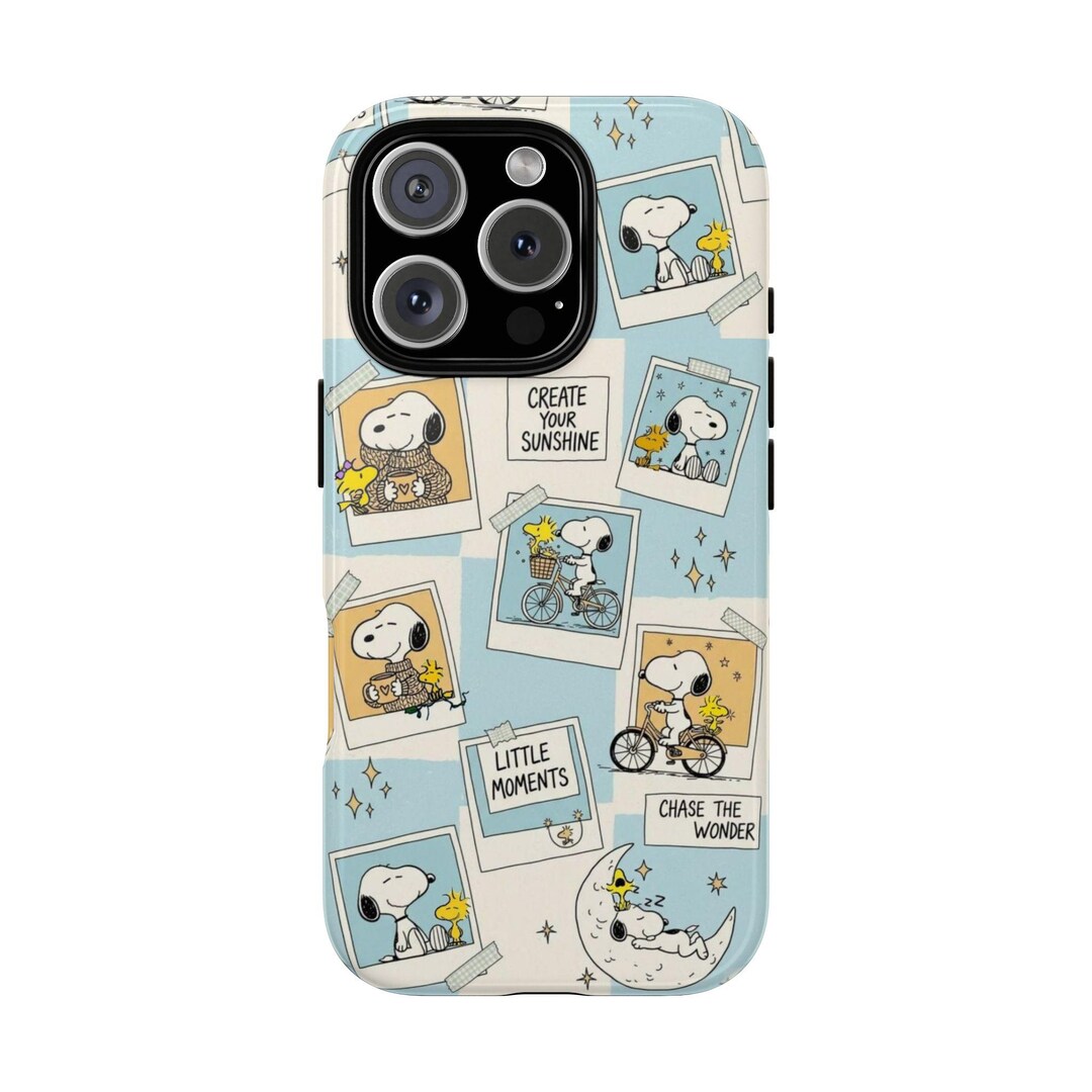 Manifest Snoopy Peanuts Cartoon Tough Phone Case | Vintage Aesthetic ...