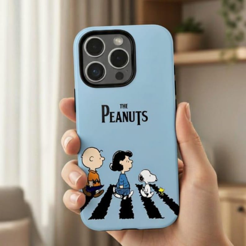 Peanuts Snoopy Beatles Concept Cartoon Blue Tough Phone Case | Vintage ...