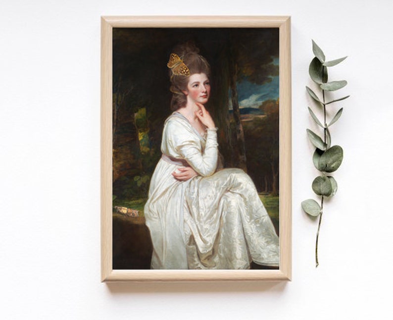 Alter Art Print Vintage Portrait Oil Painting Eclectic Wall - Etsy