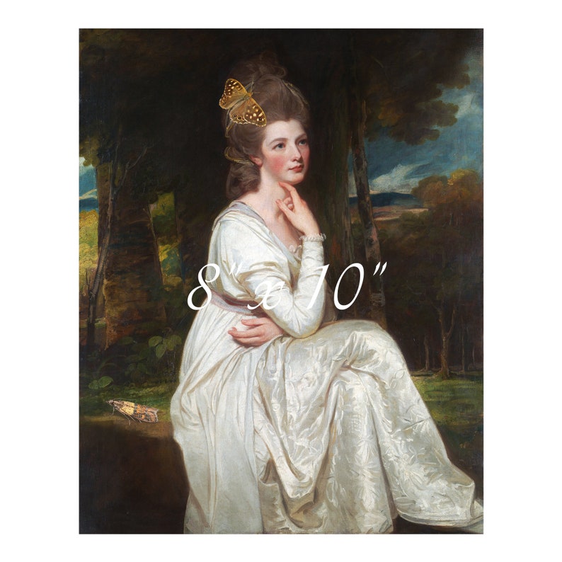 Alter Art Print Vintage Portrait Oil Painting Eclectic Wall - Etsy