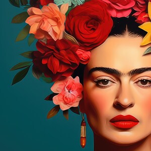 Frida Kahlo Print, Frida Kahlo Art, Frida Kahlo Gifts, Surreal Portrait ...
