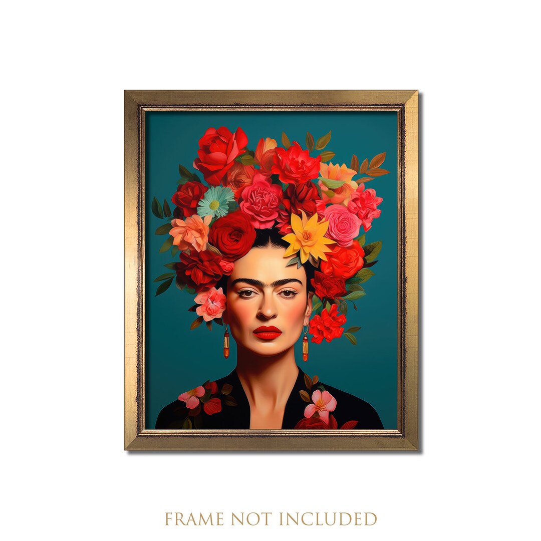 Frida Kahlo Print, Frida Kahlo Art, Frida Kahlo Gifts, Surreal Portrait ...