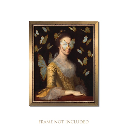 Alter Art Print Vintage Portrait Oil Painting Eclectic Wall - Etsy