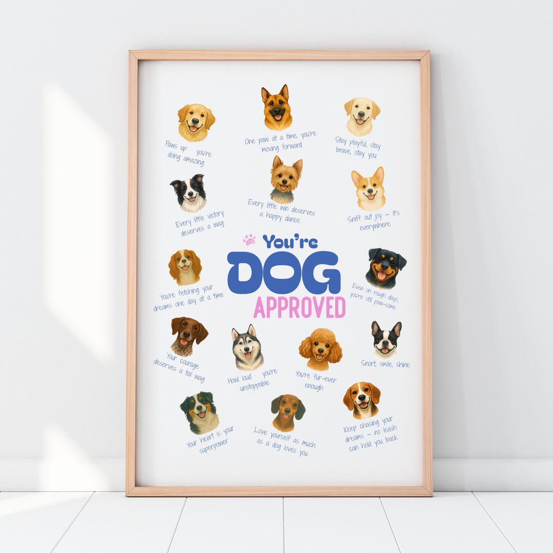 Comforting Quotes Poster for Dog Lovers | Wellness Therapy Printable ...