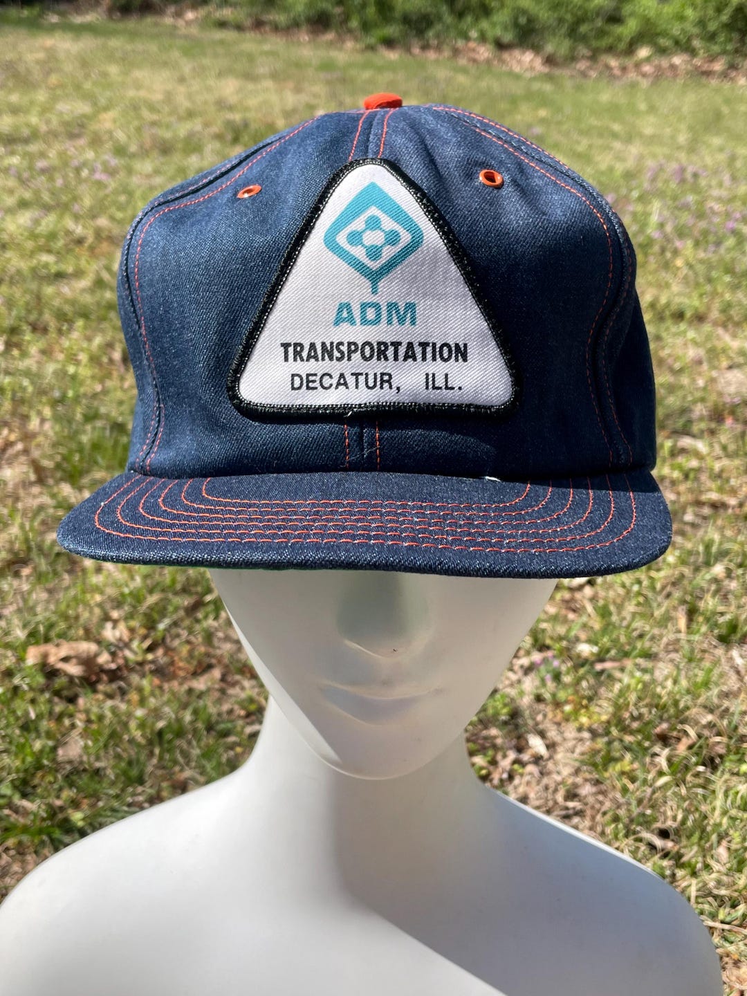 ADM Transportation Vintage Denim Trucker Hat - Etsy