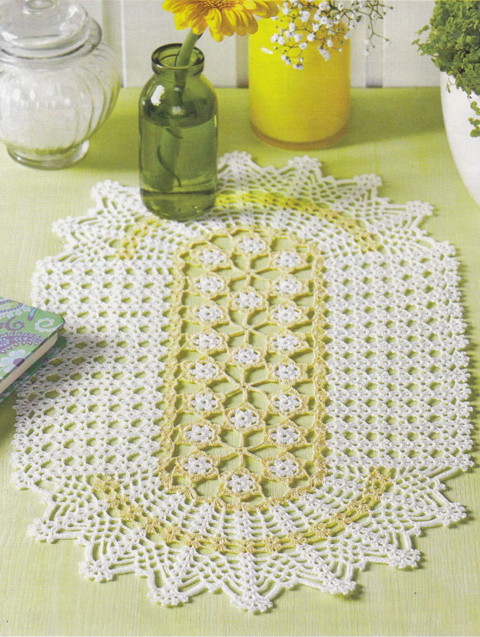 Pattern of Filethakeln Leicht Gemacht 2015_5_07 Oval Lime Filet Crochet ...
