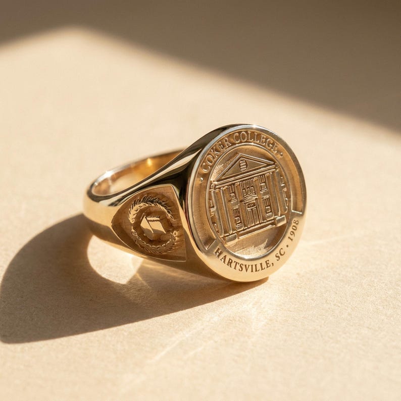 Custom College Class Ring – Personalized Graduation Ring With School ...
