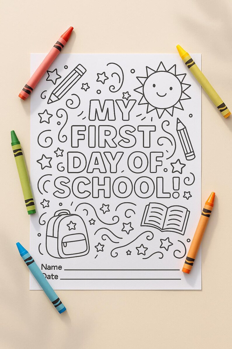 Back to School Activity Pack Printable – 3 Fun PDF Pages for Kids Ages ...