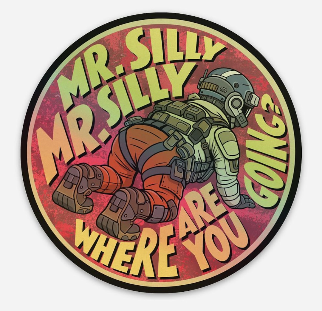 Theburntpeanut - Mr. Silly Sticker - Etsy