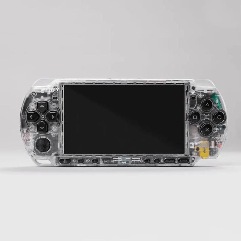 PSP 3000 Portable Obsidian Clear Edition – Custom Modded Console Bundle ...