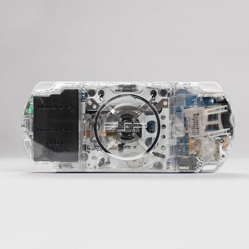 PSP 3000 Portable Obsidian Clear Edition – Custom Modded Console Bundle ...