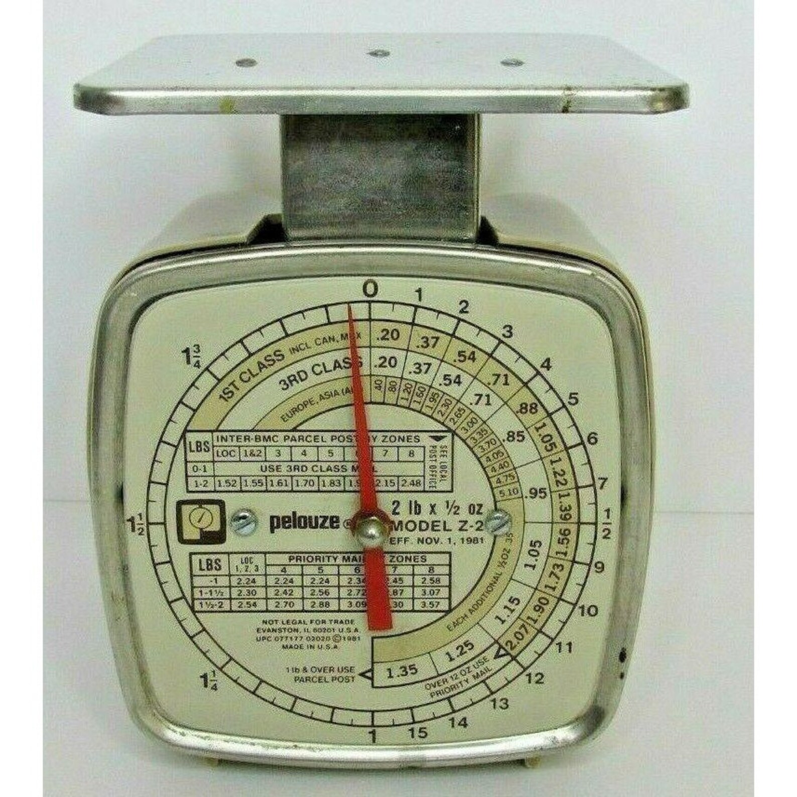 Vintage Pelouze Postal Scale 1981 Model Z-2 USA 2 lbs 1/2 oz - Etsy.de