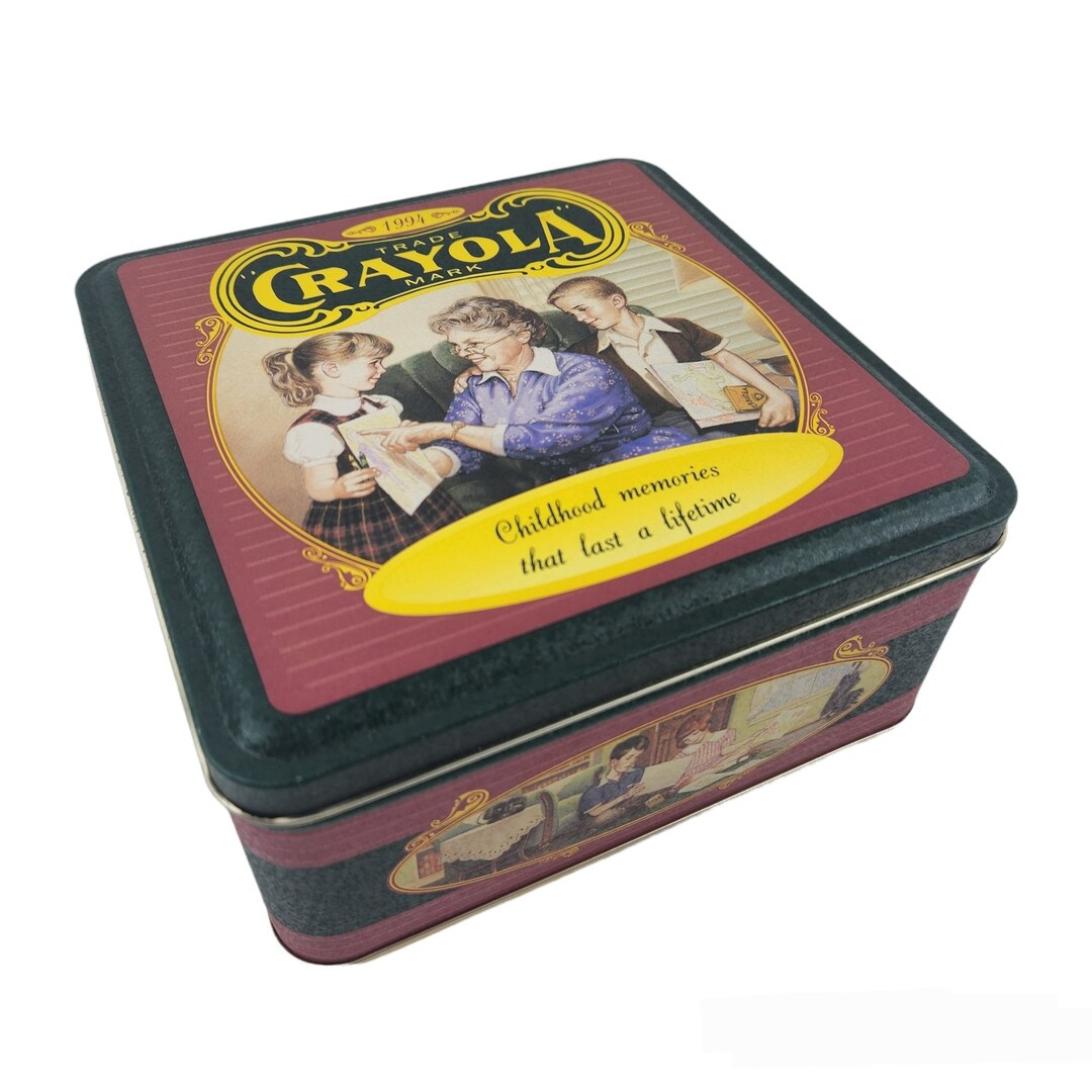 Vintage 1994 Crayola Crayon Tin Collectible Binney & Smith USA ...