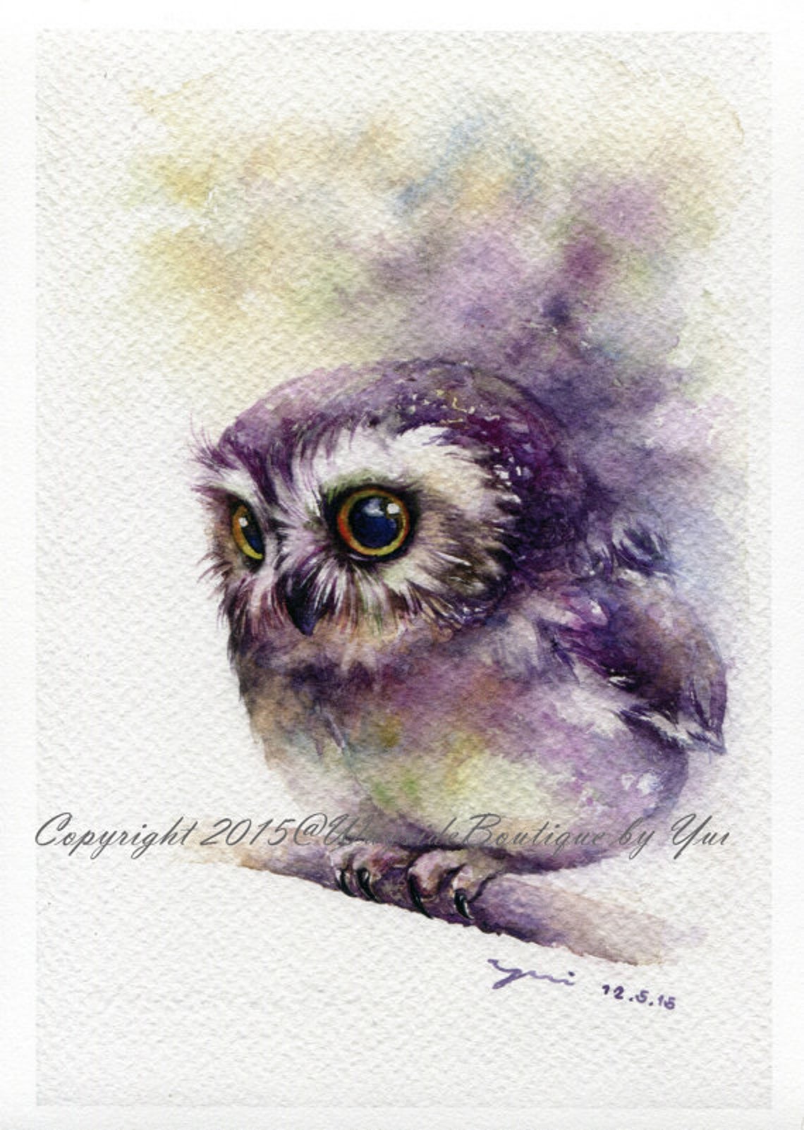 PRINT Twinkle Eye Watercolor Painting 7.5 X 11 - Etsy